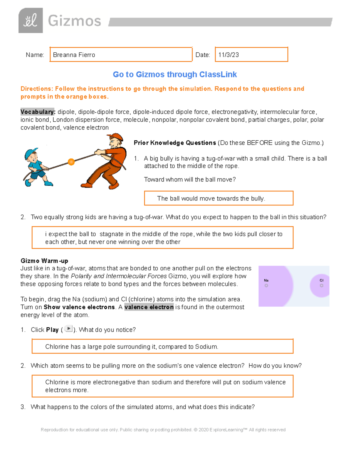 Breanna Fierro - Classwork 113 - 14743988 - Name: Breanna Fierro Date ...
