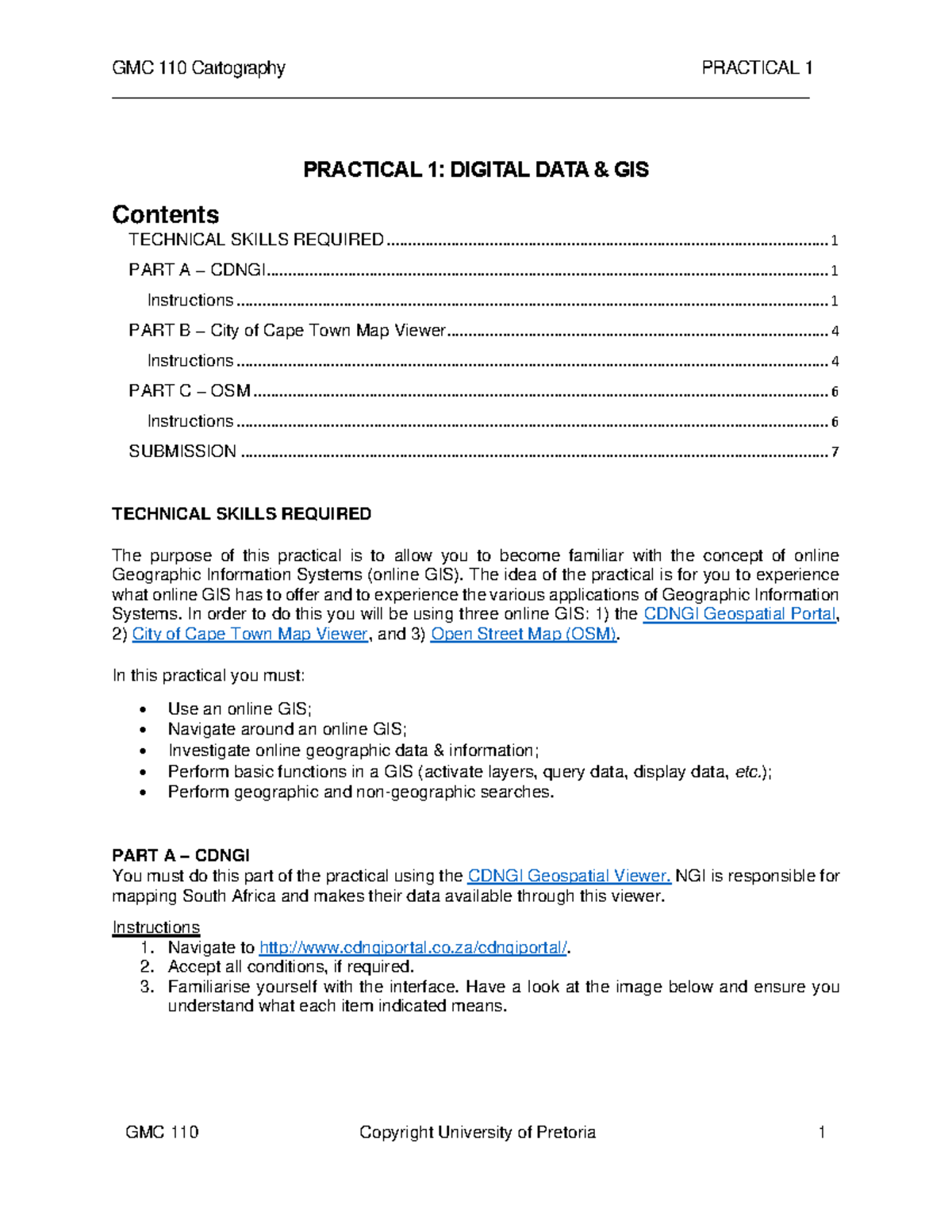Practical 1 Instructions - - Studocu