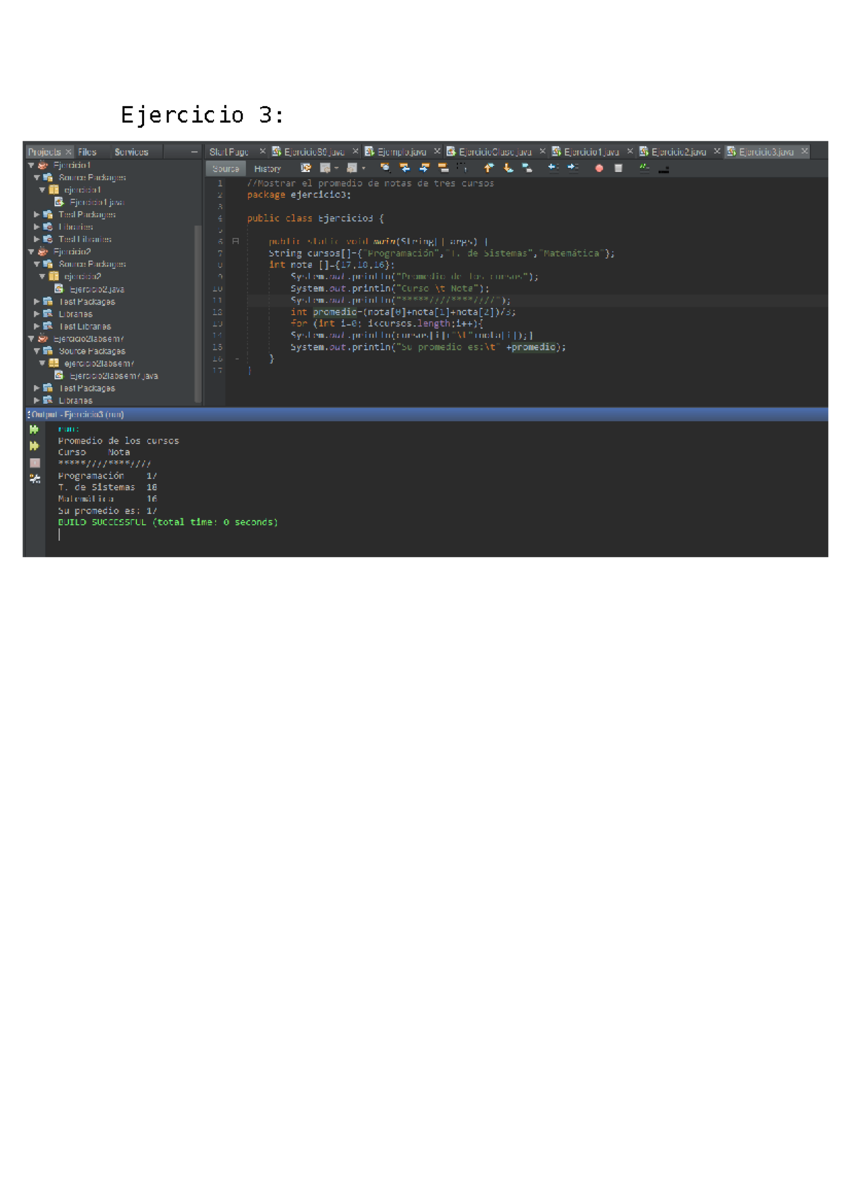 Ejercicio 3-Programación - Taller de programacion - Ejercicio 3: - Studocu