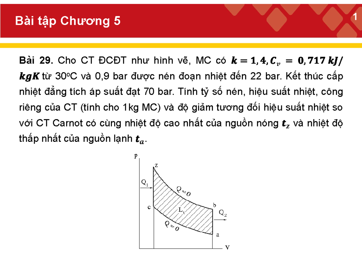 Chương 5 - adsada - Bài tập Chương 5 Bài 29. Cho CT ĐCĐT như hình vẽ ...