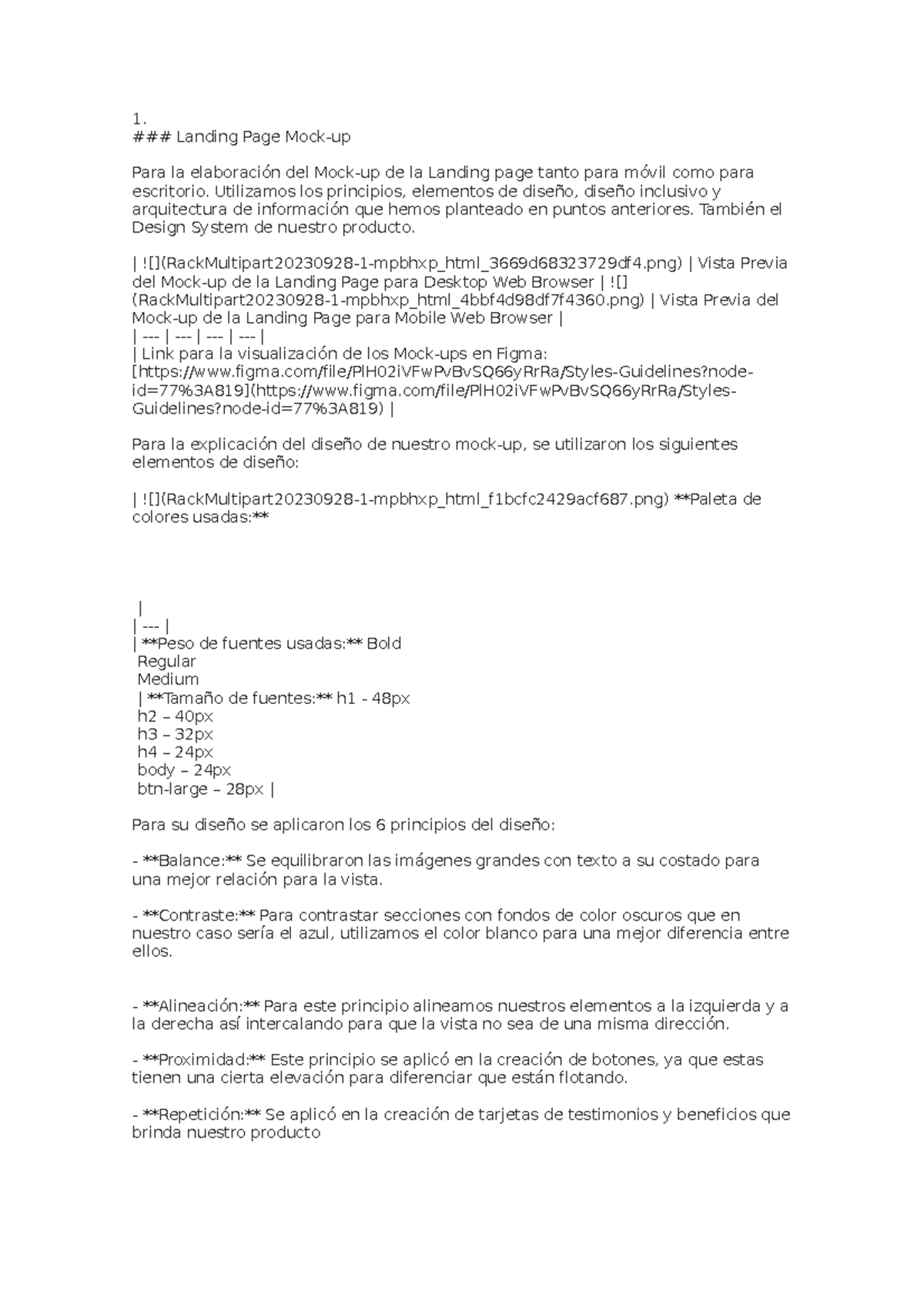 Markdown - adasdasdasdasda - 1. Landing Page Mock-up Para la ...