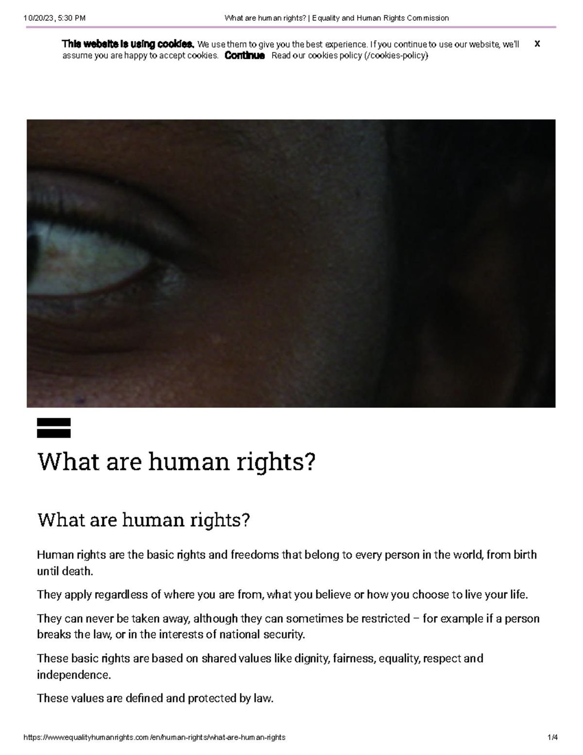What are human rights Equality and Human Rights Commission - This ...