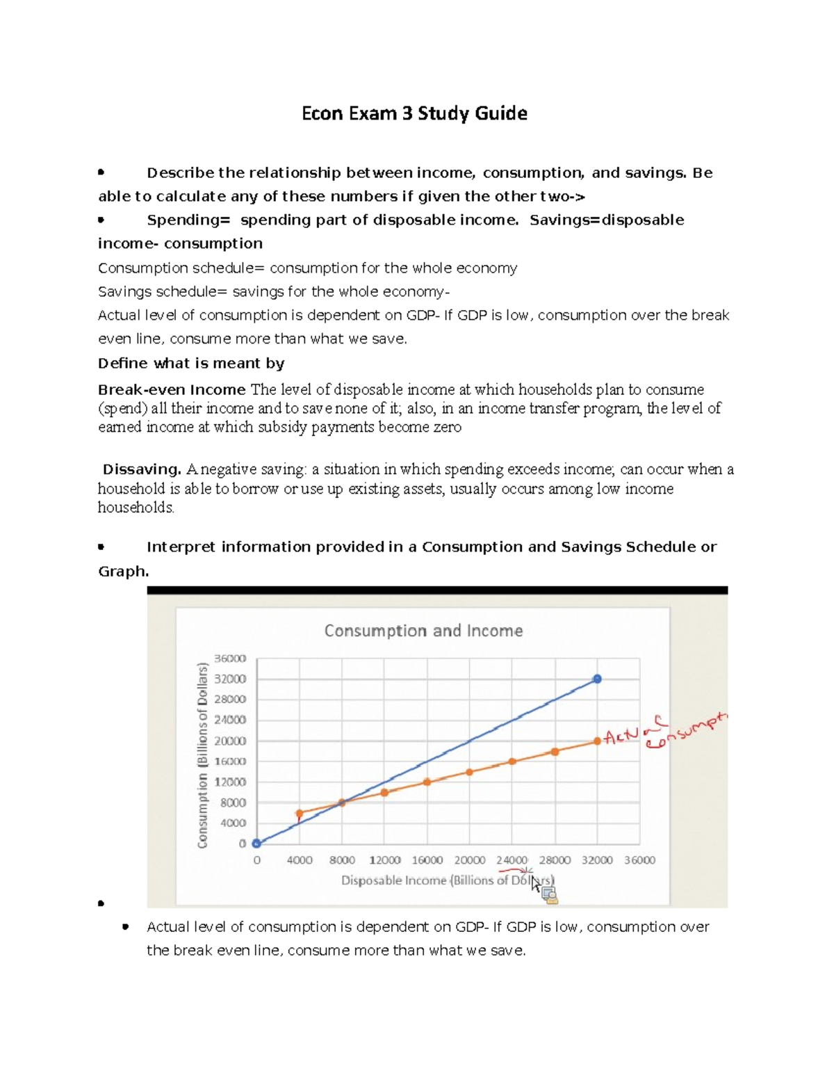Econ Exam 3 Study Guide - Econ Exam 3 Study Guide Describe the ...