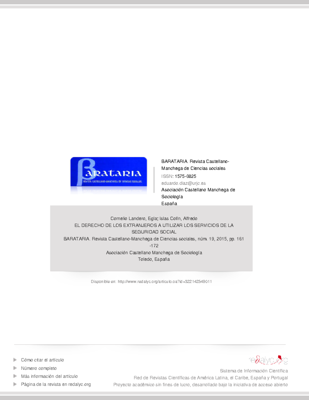 Derechos de los extranjero en mexico - BARATARIA. Revista Castellano ...