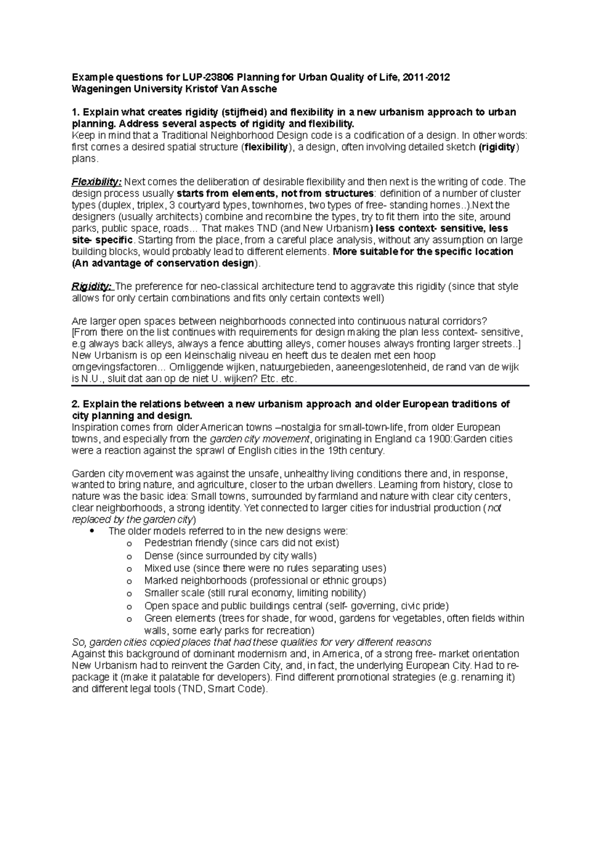 Example questions exam LUP 2011-2012 - Example questions for LUP-23806 ...