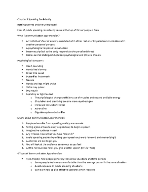 Public Speaking Working Outline - For references: a quote from someone ...