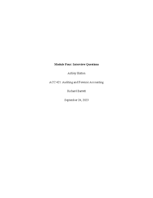 ACC 421 3-2 Assignment The Impact of Fraud - The Impact of Fraud Ashley ...