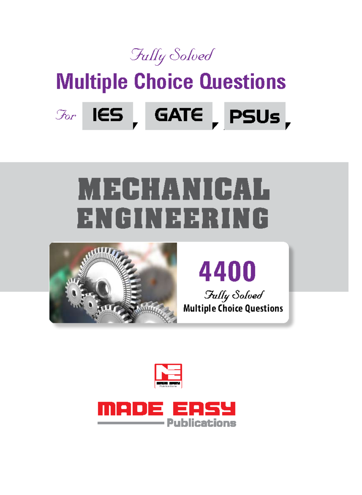 4400 question for gate and ese - IES GATE PSUs MECHANICAL ENGINEERING Fully Solved Multiple ...