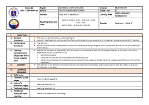 Sample lesson plans - University of Michigan GSI Guidebook Sample ...