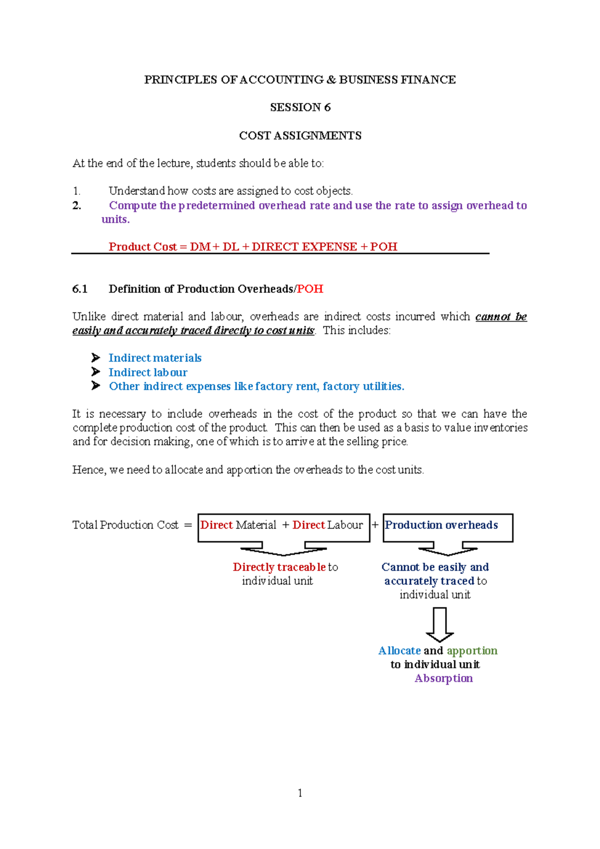 PABF Session 6 Lecture Notes Edited for Students OCT 2021 TBC ...