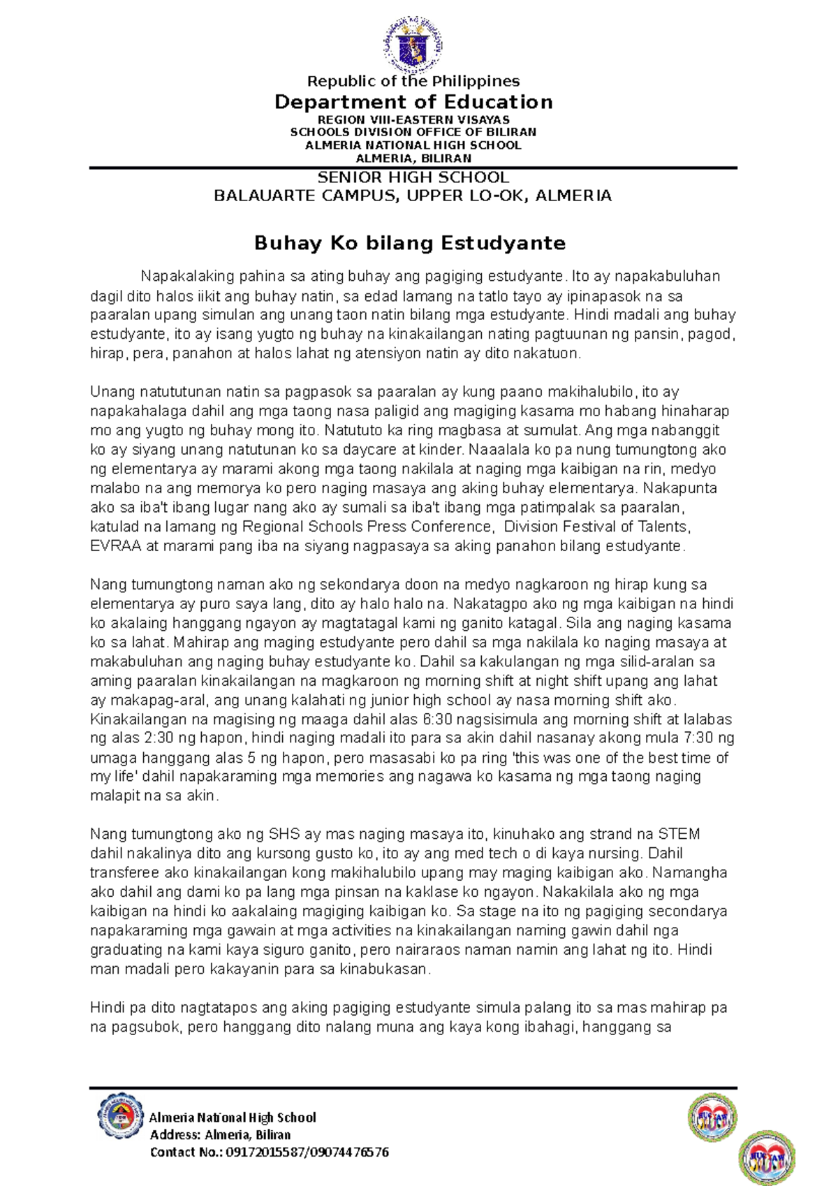 Position paper (global warming - Republic of the Philippines Department ...