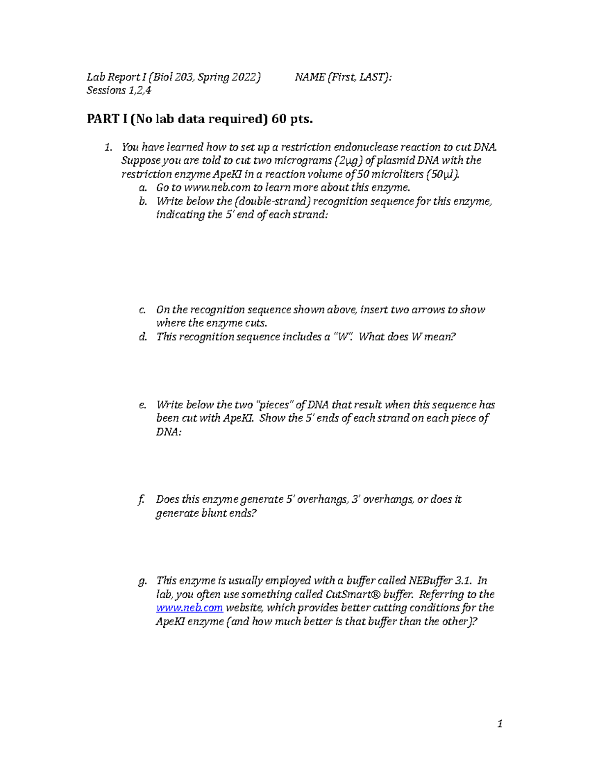 Report I-template-2022 Lab Excercise #1 Lab Excercise #1 - Lab Report I ...