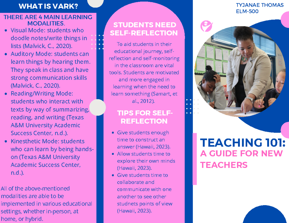 Brochure Topic 1 Assignment - STUDENTS NEED SELF-REFLECTION A GUIDE FOR ...