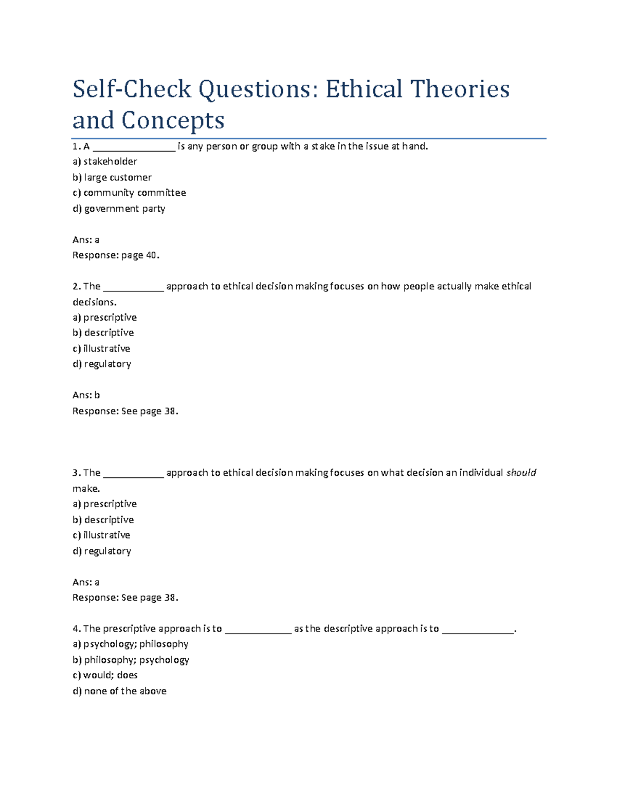 C206 self-check questions ethical theories and concepts - Self-Check ...