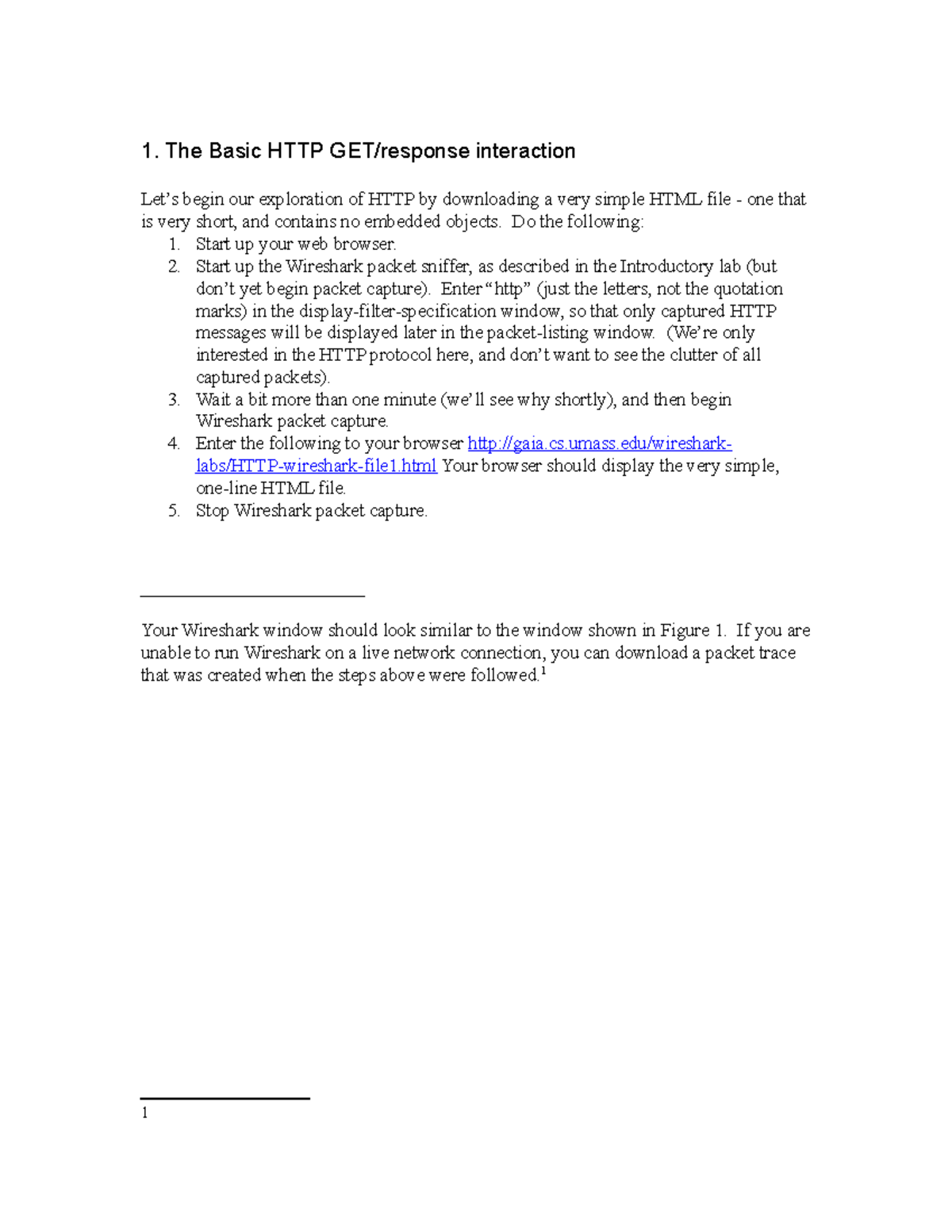 Week3-Lab1-Wireshark HTTP v8 - 1. The Basic HTTP GET/response ...