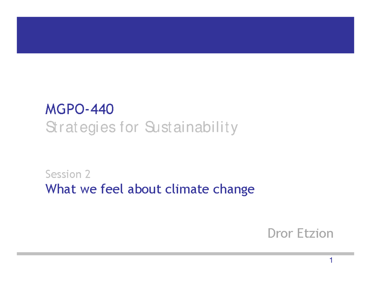 Lecture 2 Slides - 1 MGPO- St r at egies f or Sust ainabilit y Session ...
