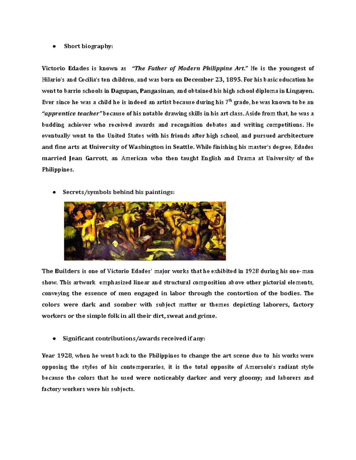 AH 4 - Edades - Short biography: Victorio Edades is known as “The ...