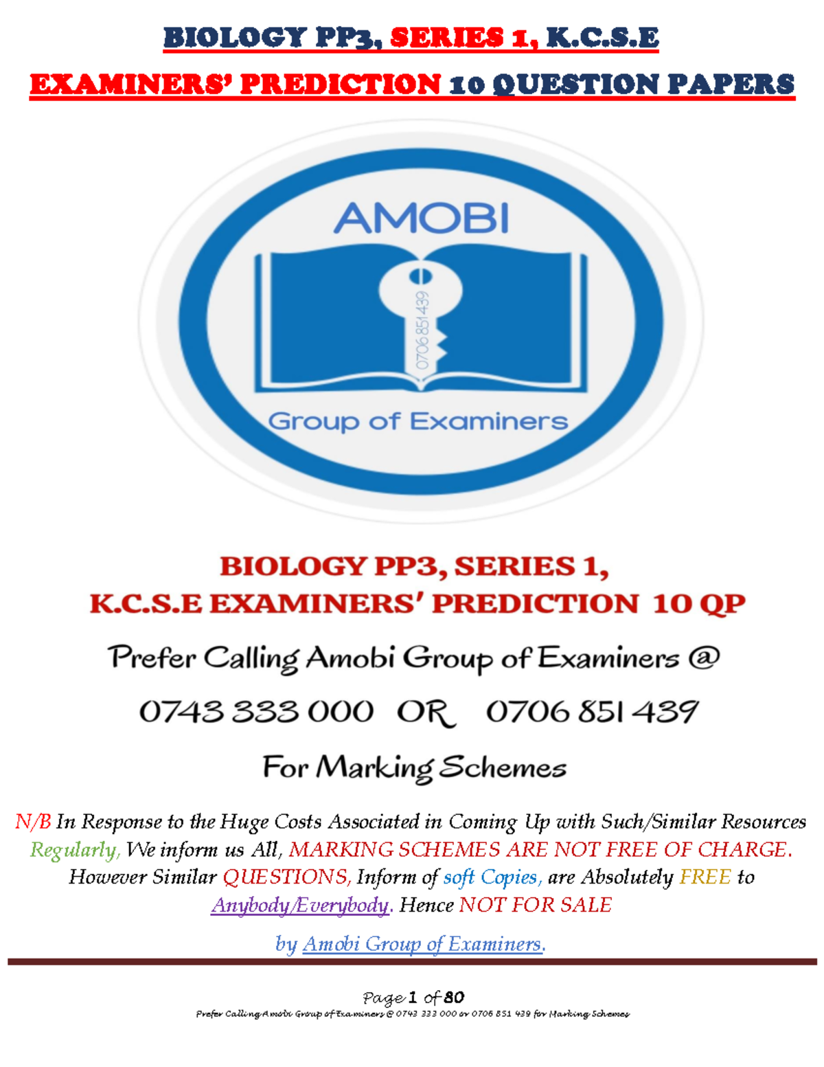 BIO PP3 S1 KCSE EP 10 QP - Just wanna download some documents so why not upload this, ay, it ...