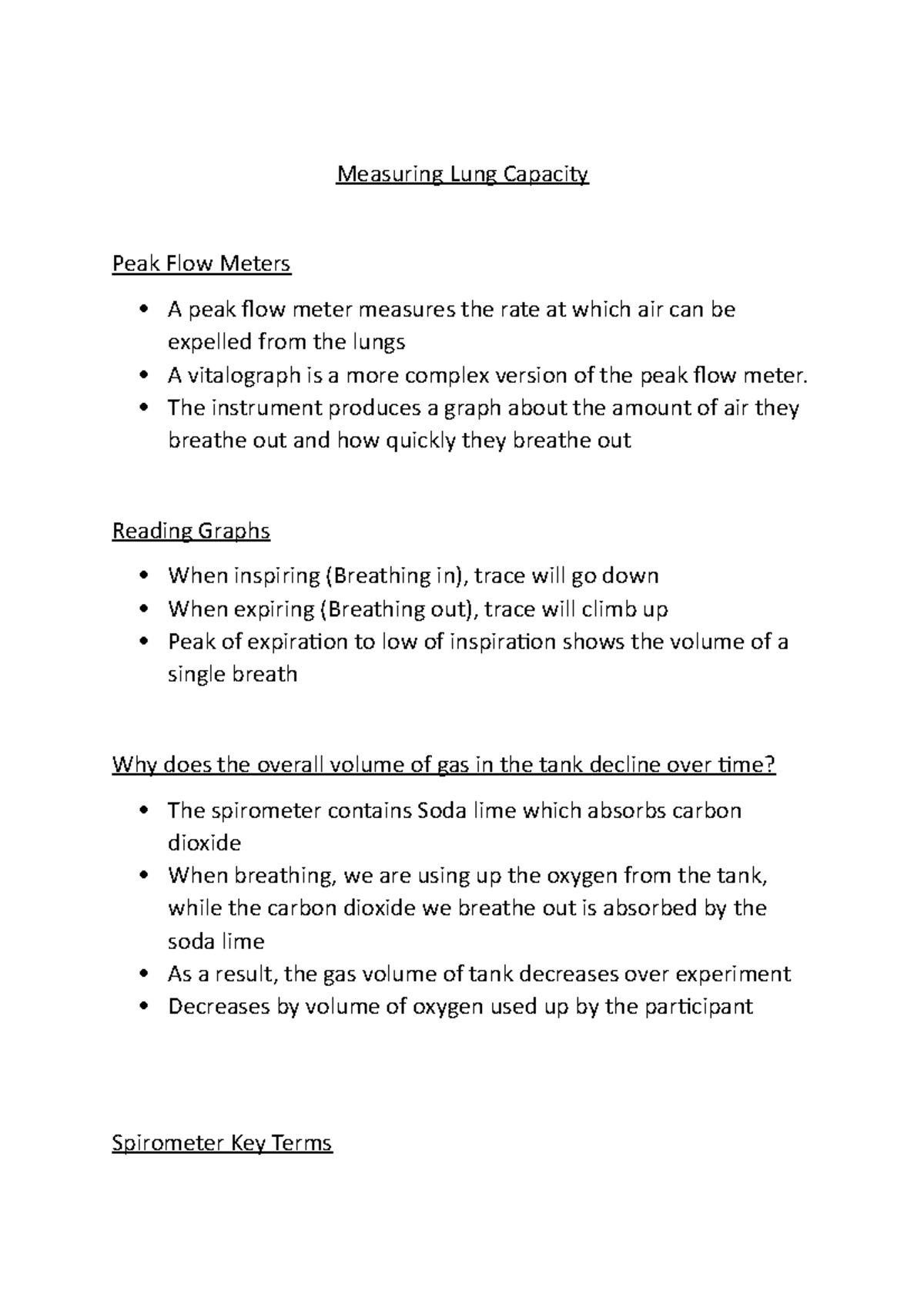 Measuring Lung Capacity 2 - Measuring Lung Capacity Peak Flow Meters A ...