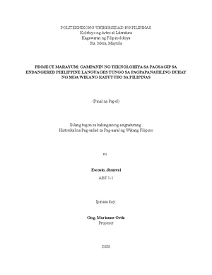 471688510 Si Boy Nicolas docx - Si Boy Nicolas ni Pedro L. Ricarte I ...