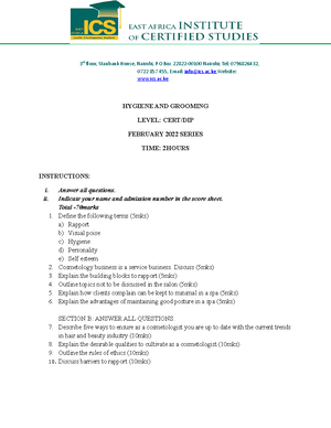 Food production notes- complete - Chapter 1 Introduction to Culinary ...