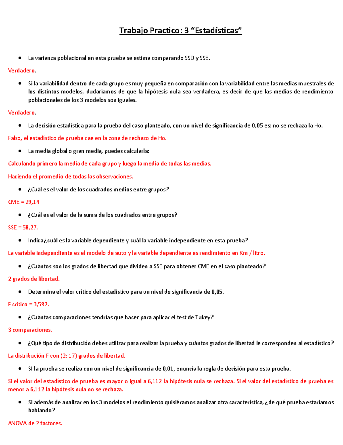 TP3 estadistica 2 - trabajo practico - Trabajo Practico: 3 “Estadísticas” La varianza ...