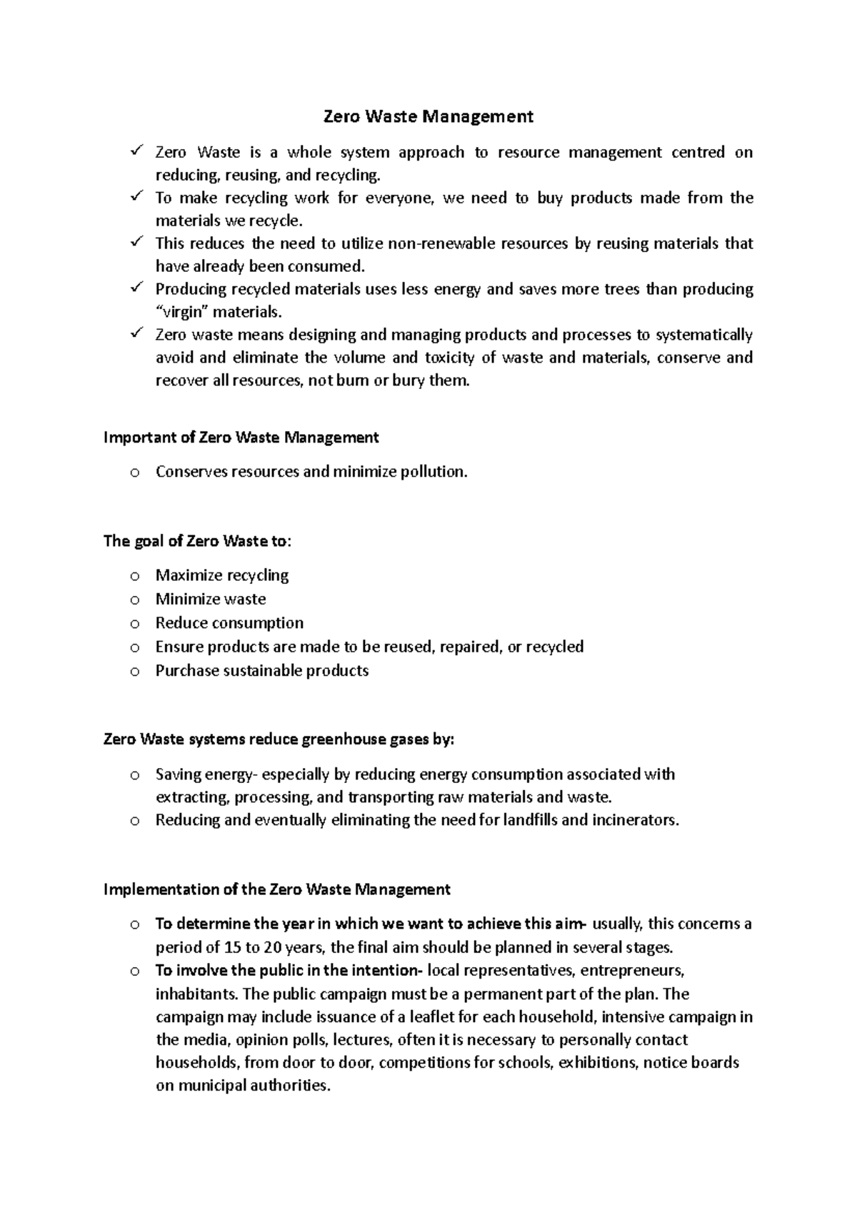 Zero-Waste-Management - Zero Waste Management Zero Waste is a whole ...