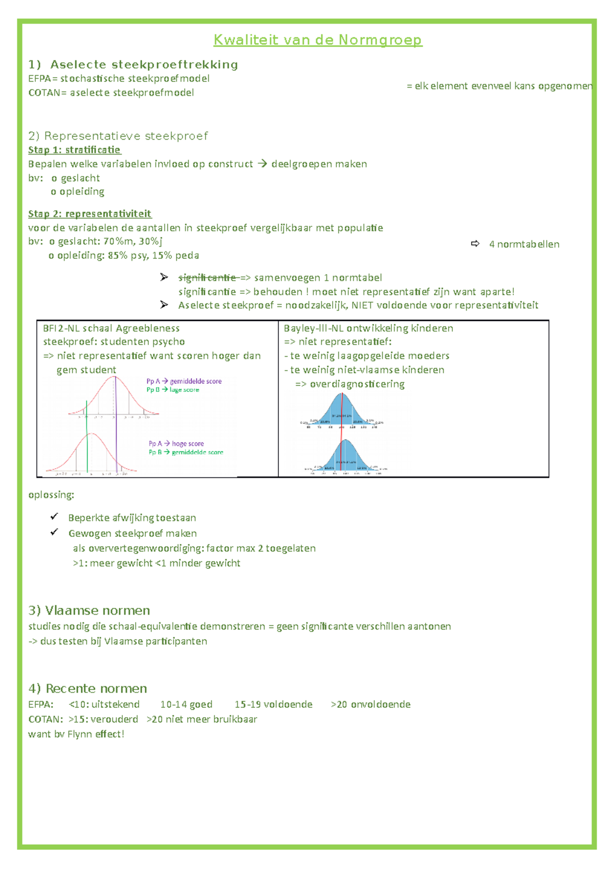Psychodiagnostiek deel 1, Handig Schema kwaliteitsnormen - 4 ...