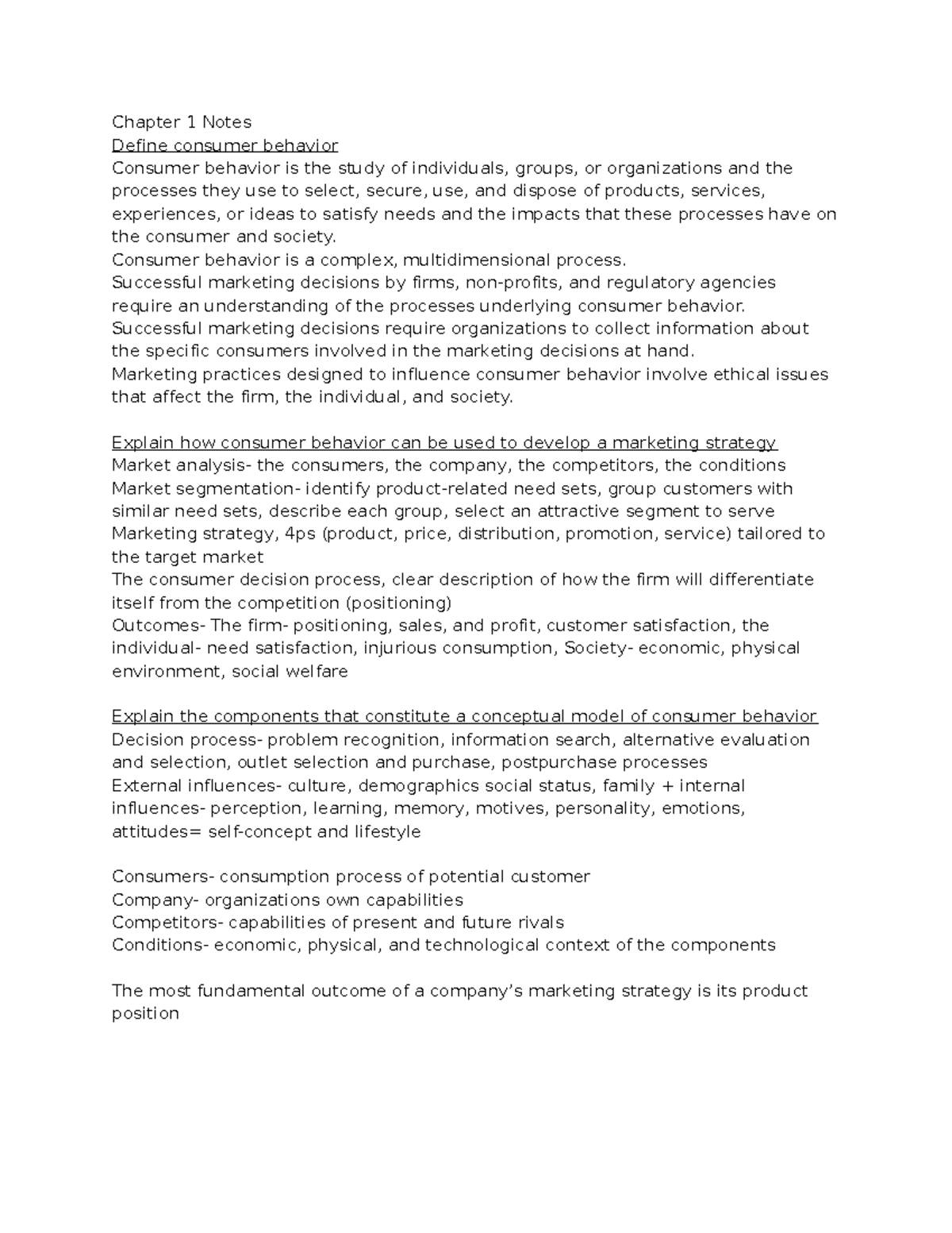 Chapter 1 Notes - ECO 330 - GVSU - Studocu