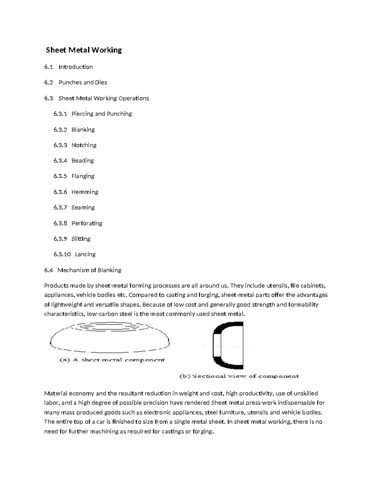 Metal works 2 - Answer sheet - Sheet Metal Working 6 Introduction 6 ...