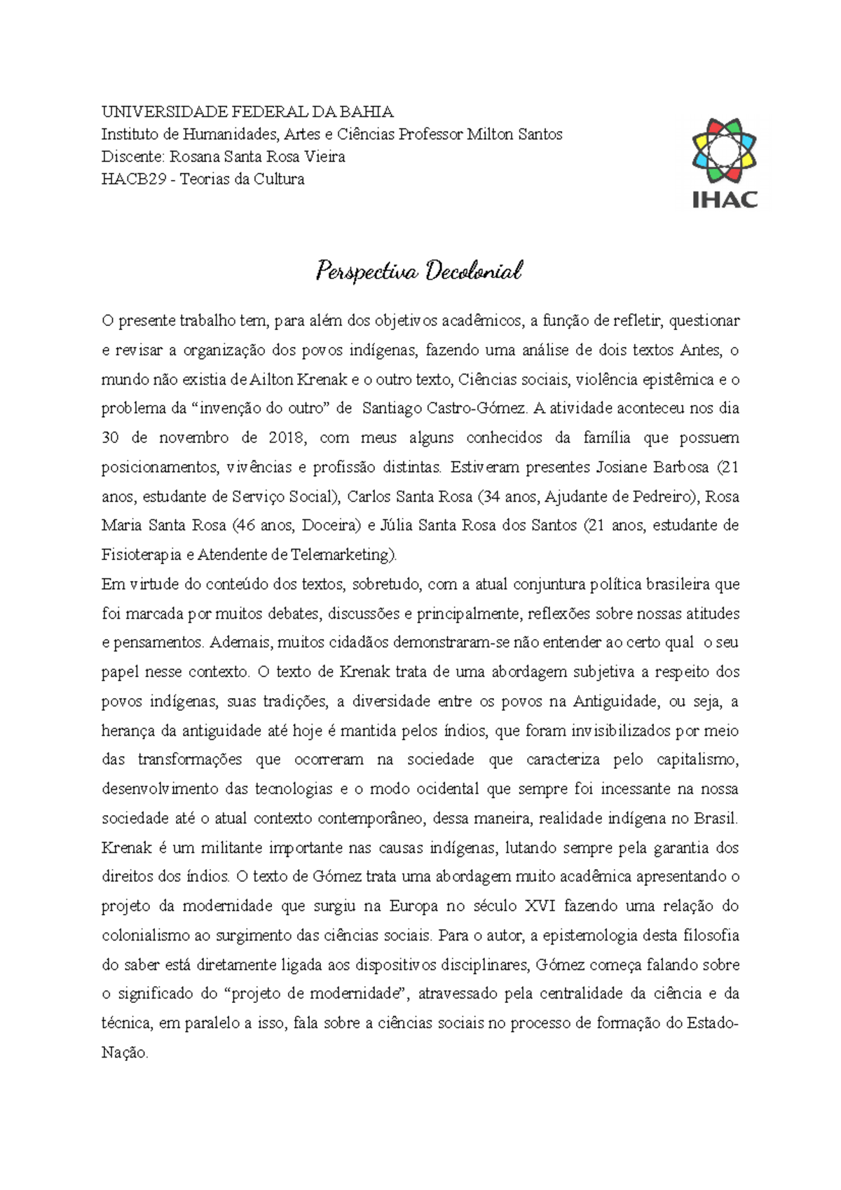 HACB29 - Perspectiva Decolonial - UNIVERSIDADE FEDERAL DA BAHIA ...