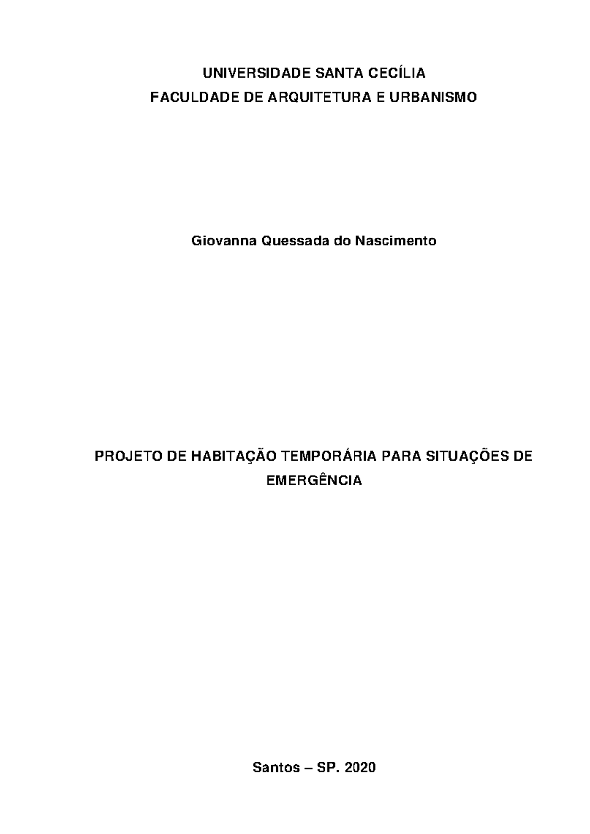 Aula6a526702 - ftftf yf tyhg h - UNIVERSIDADE SANTA CECÍLIA FACULDADE ...