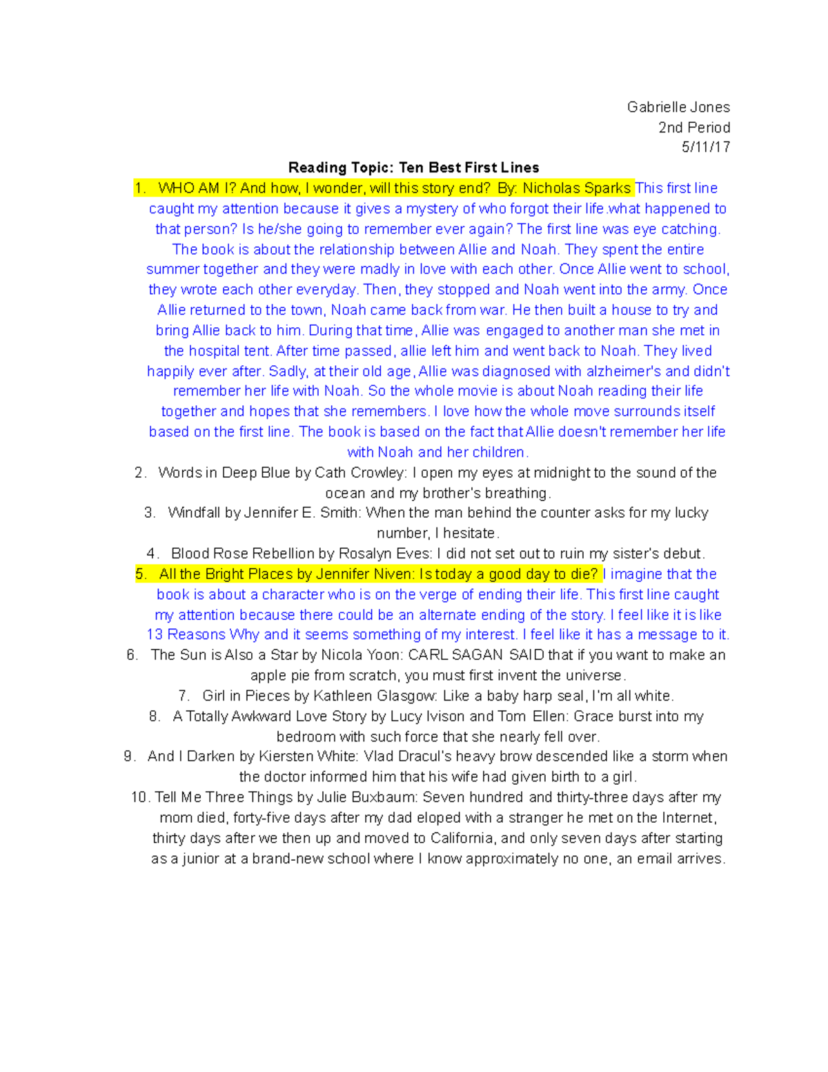 2019- English 102- Assignment - Gabrielle Jones 2nd Period 5/11 ...