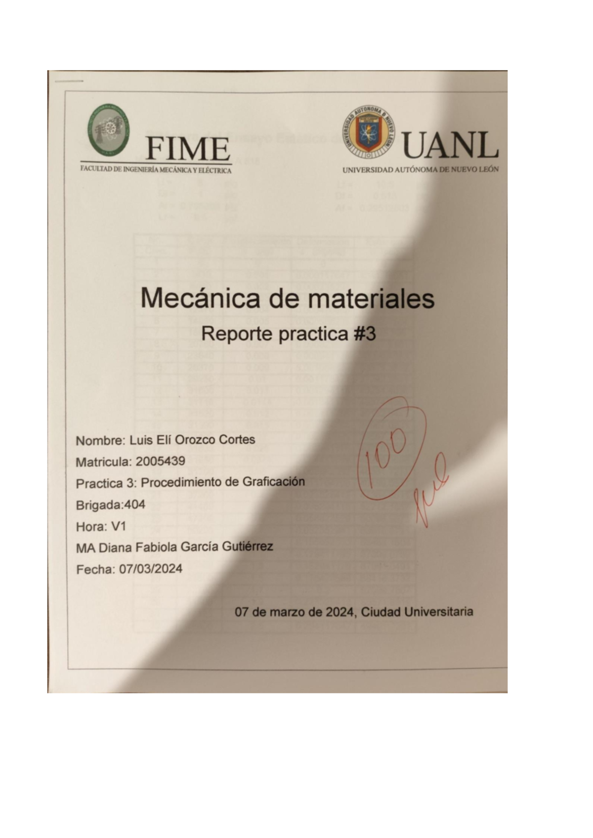 Práctica 3 de tensión - Mecánica De Materiales - Studocu