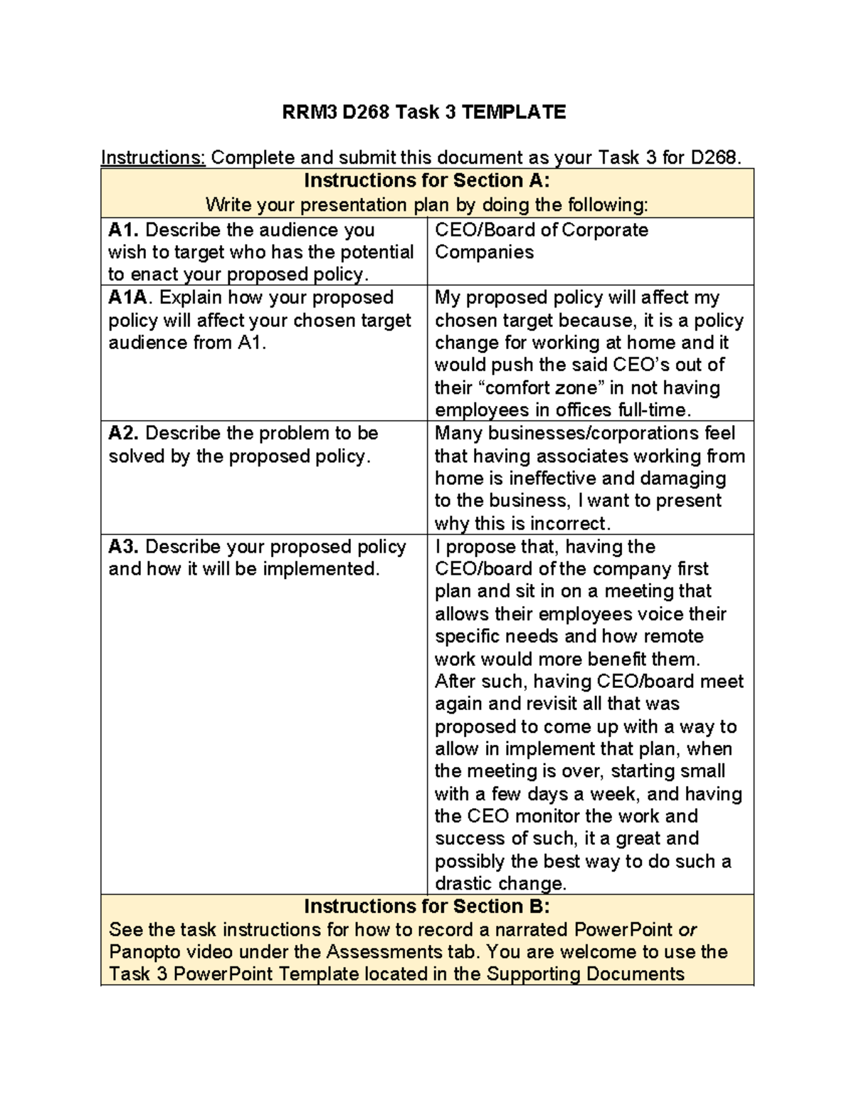 RRM3 - D268 Task 3 Template - RRM3 D268 Task 3 TEMPLATE Instructions ...