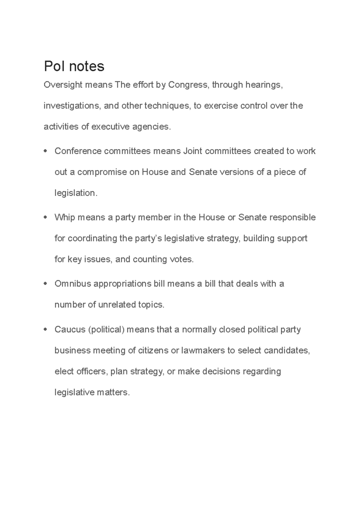 Pol Notes Helpful Pol Notes Oversight Means The Effort By Congress pol-notes-helpful-pol-notes-oversight-means-the-effort-by-congress