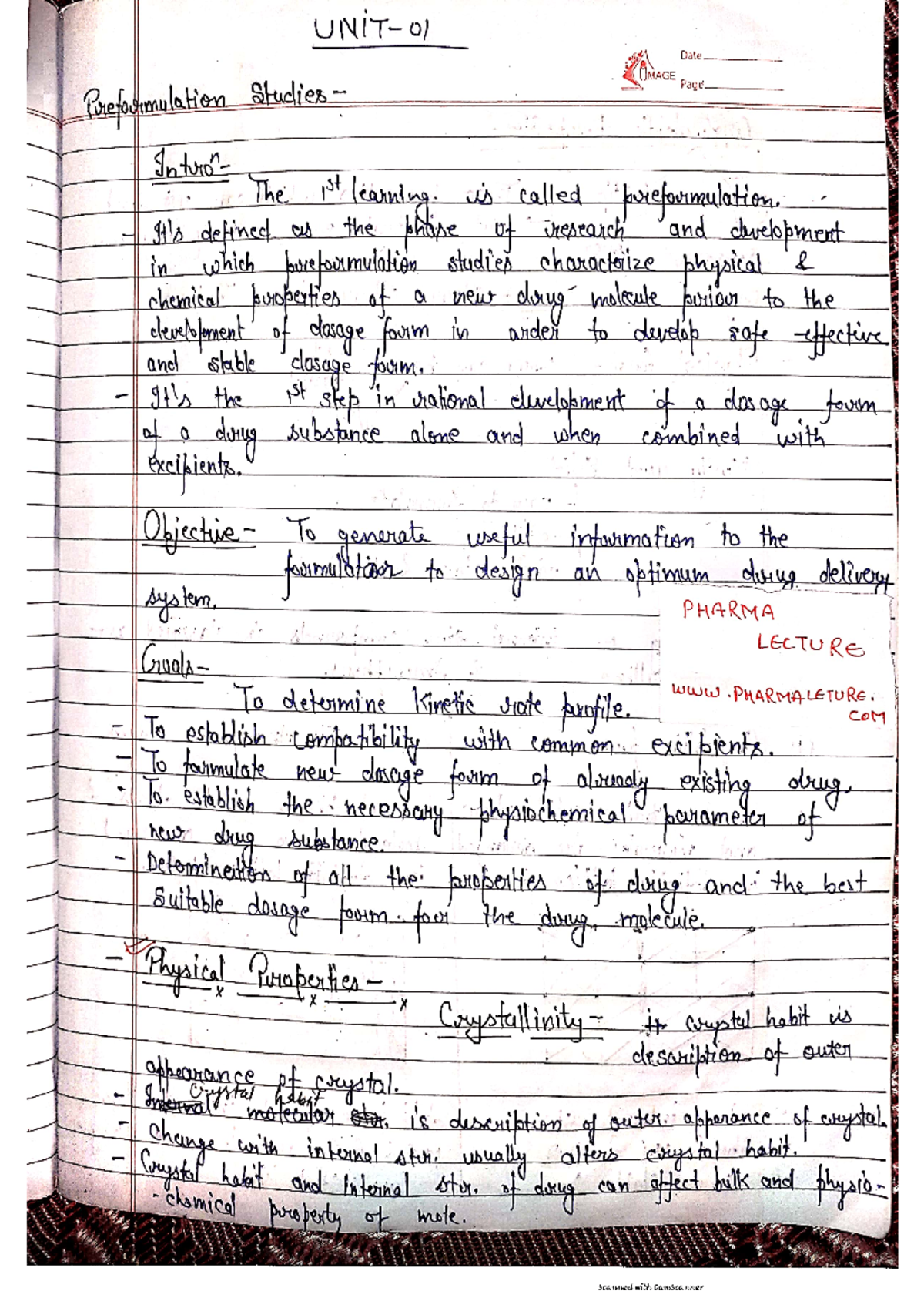 Ipunit 1 - Unit 1, IP notes - Medicinal Chemistry II – Theory - Studocu