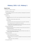 HIST 1301 - United States History I - Studocu