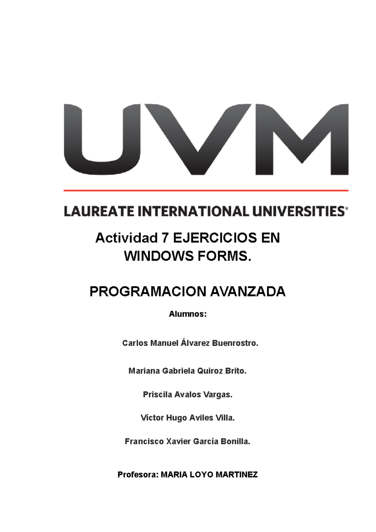 A7 FXGB - Actividad 7 - Actividad 7 EJERCICIOS EN WINDOWS FORMS ...