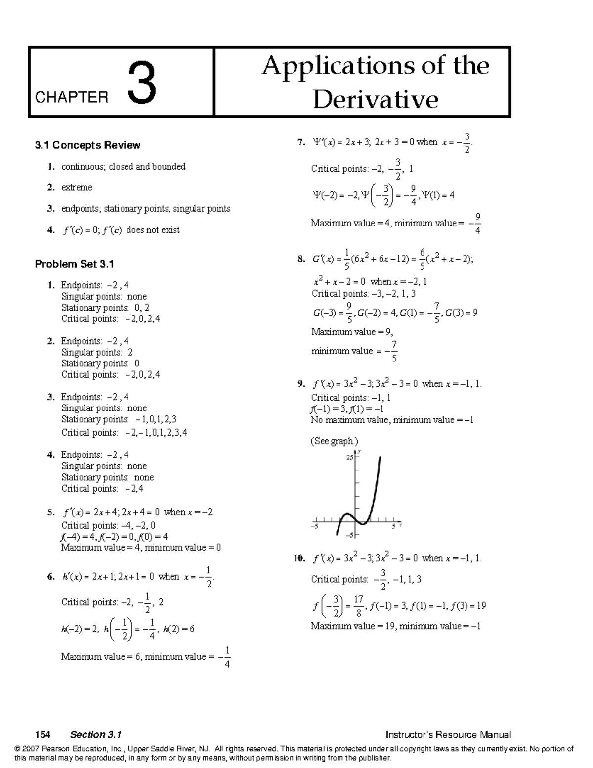 51544-0131469657 ISM 3 Calculo primer semestre - 154 Section 3 Instructor’s Resource Manual ...