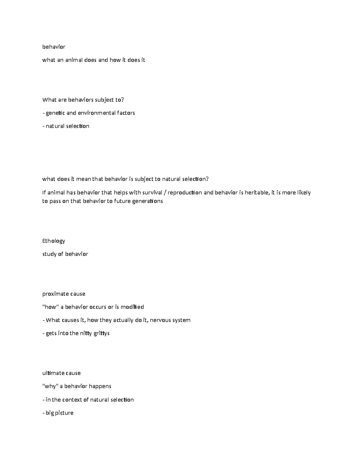 Animal Behavior Ecology - behavior what an animal does and how it does ...