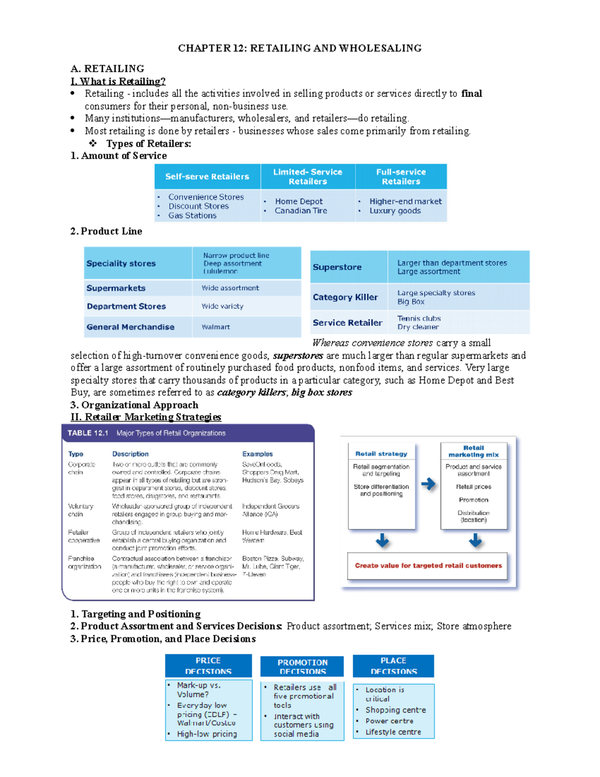 Chapter 12 - Summary Marketing : An Introduction - CHAPTER 12 ...