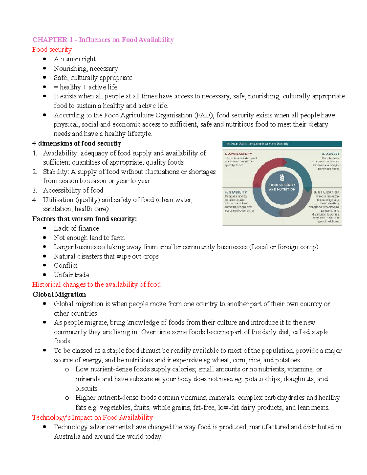 Preliminary food technology notes 6535d91abcce 0 - CHAPTER 1 ...