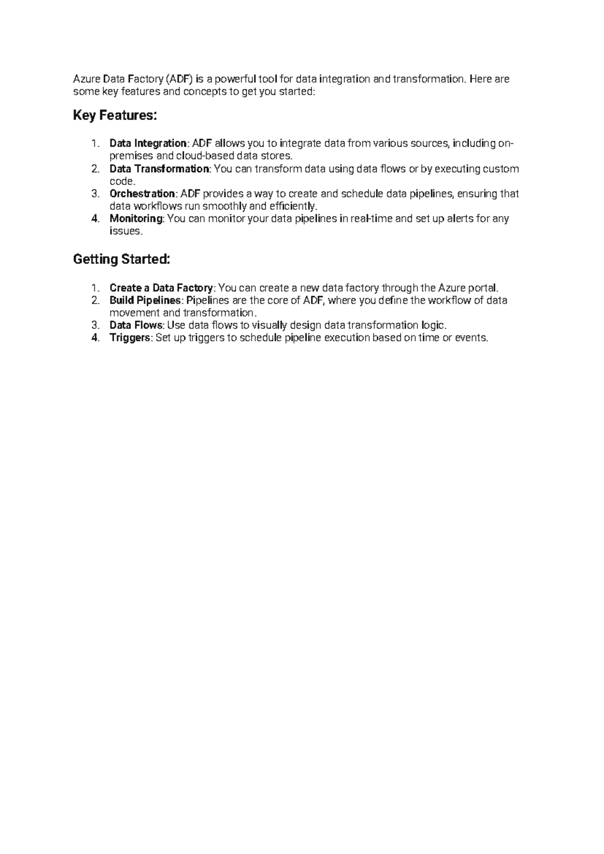 ADF - ADF - Azure Data Factory (ADF) is a powerful tool for data ...