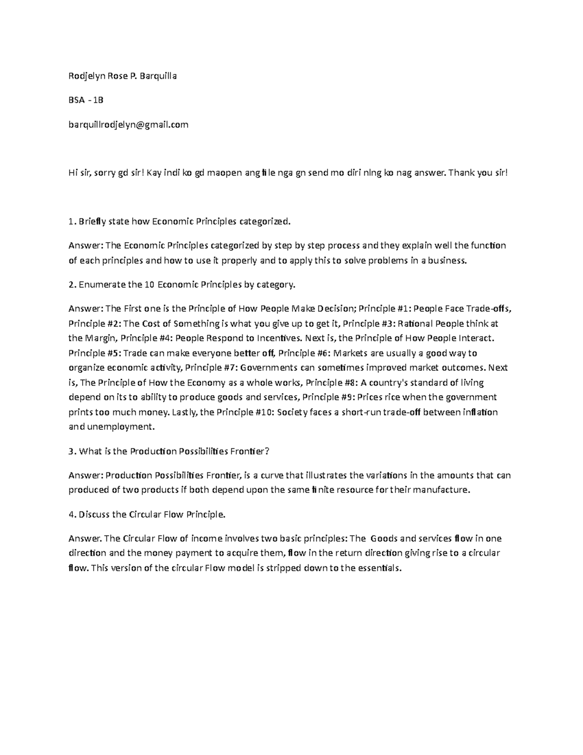 Blank Quiz, Rodjelyn - Hhhvgg - Rodjelyn Rose P. Barquilla BSA - 1B ...