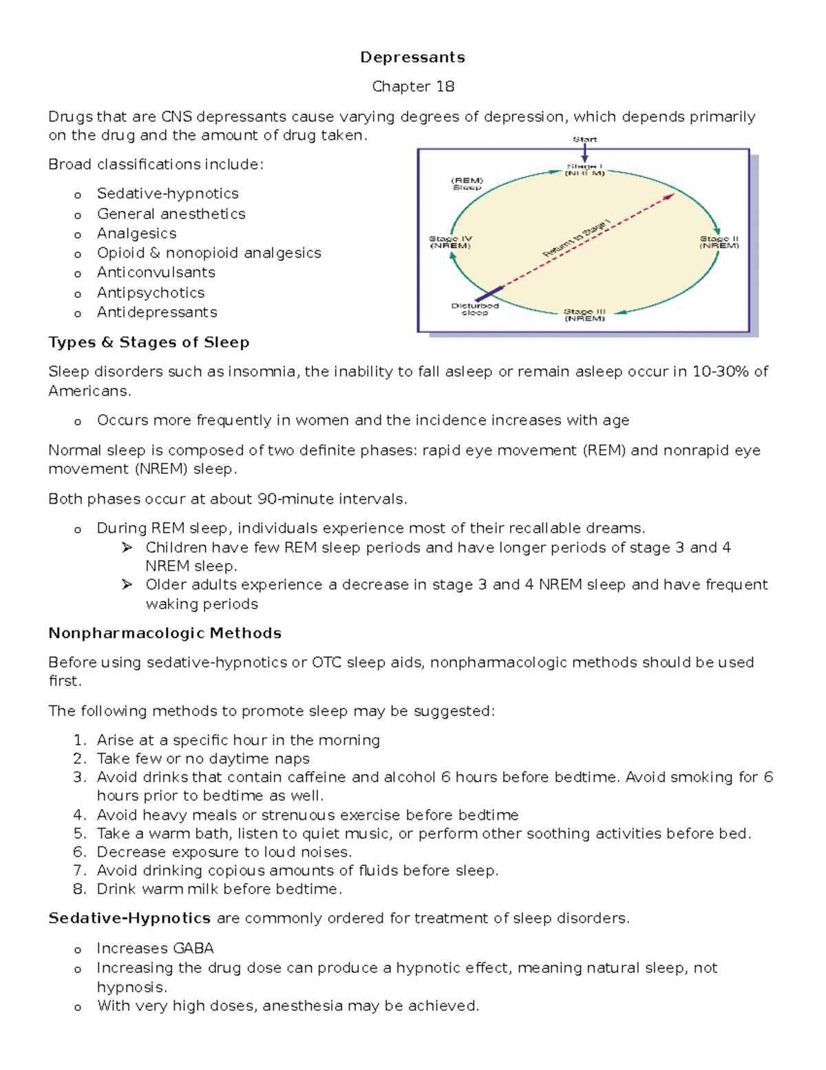 Ch 18 depressants - Depressants Chapter 18 Drugs that are CNS ...