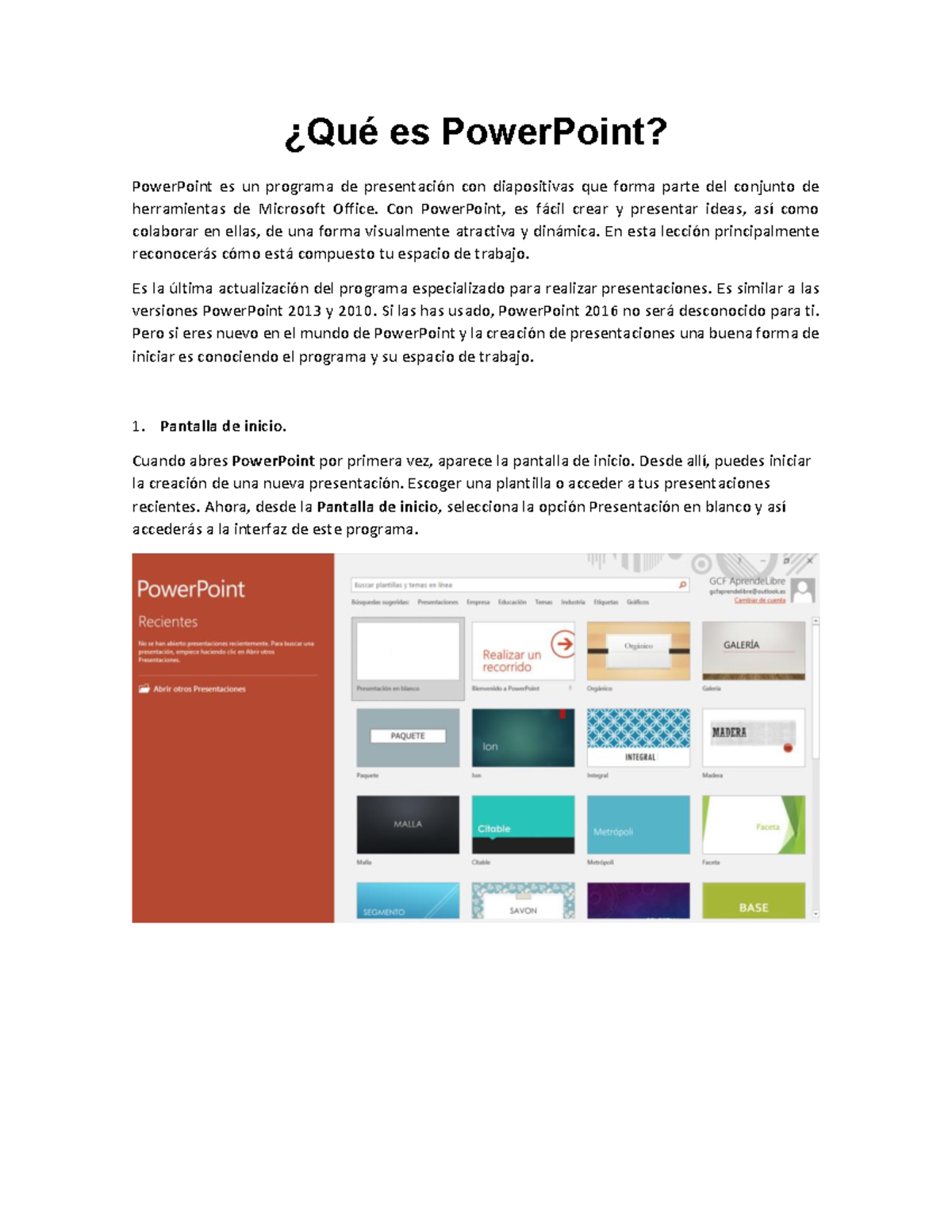 Clase - Qué es Power Point - ¿Qué es PowerPoint? PowerPoint es un ...