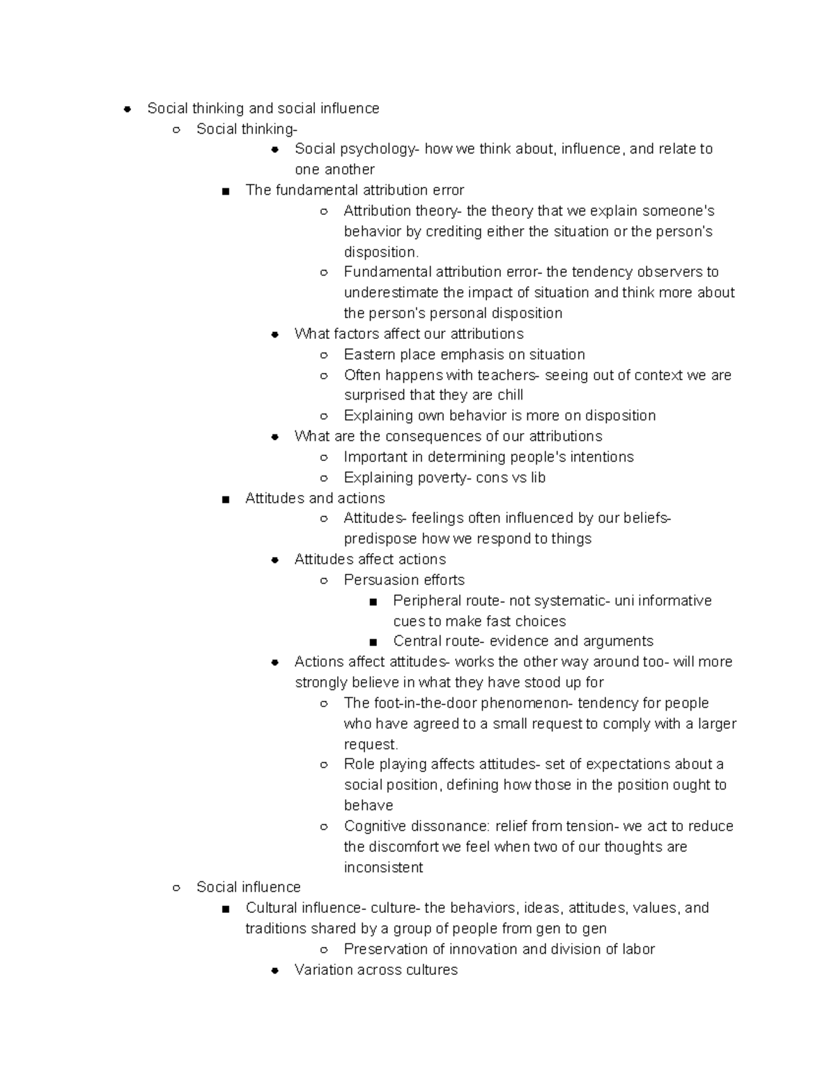 Chapter 12 Social Psychology - Social thinking and social influence ...