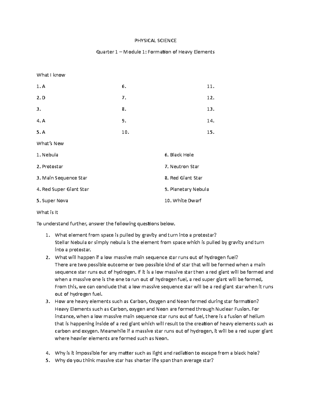 Physicalscience - Physics module - PHYSICAL SCIENCE Quarter 1 – Module ...
