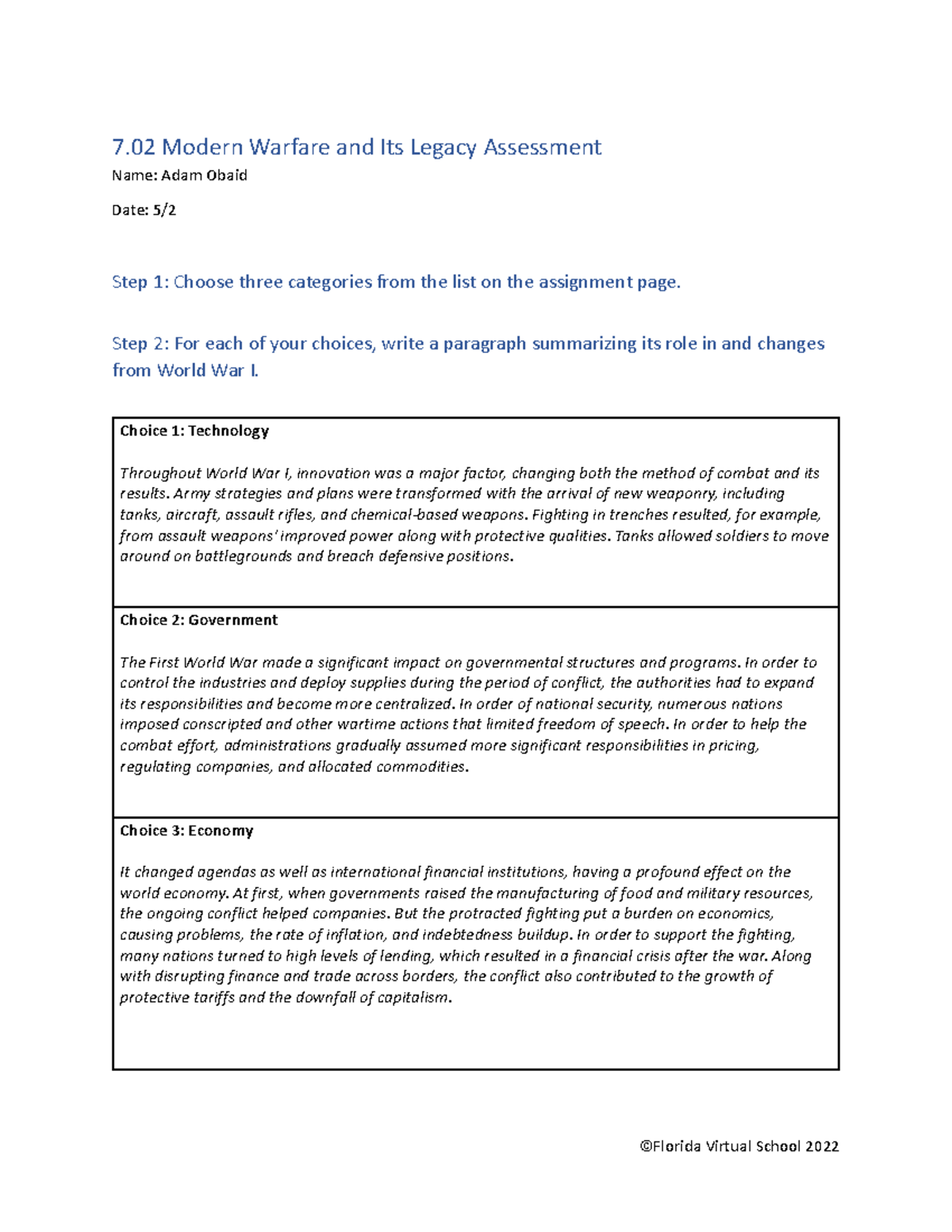 Modern warfare legacies wh adamobaid - 7 Modern Warfare and Its Legacy ...